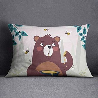 Questo Casa Dekorativer Kissenbezug, Kissenbezug, Heimdekoration, für Sofa, Café, Größe: 35 x 50 cm, entworfen und hergestellt in der Türkiye