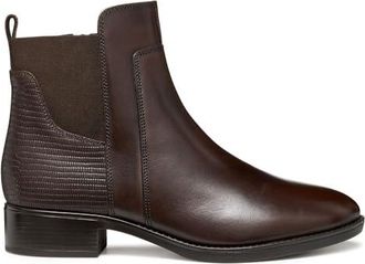 Geox Bottines D Felicity Ankle pour femme, marron foncé, 37,5 UE, marron foncé, 37.5 EU