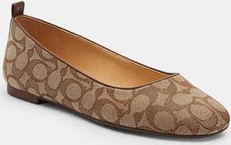 Coach Wendie Ballerina aus Signature-Jacquard