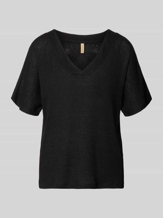 Soyaconcept Strickshirt mit V-Ausschnitt Modell Delia