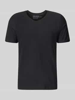 Mc Neal T-Shirt mit V-Ausschnitt und Rollsaum