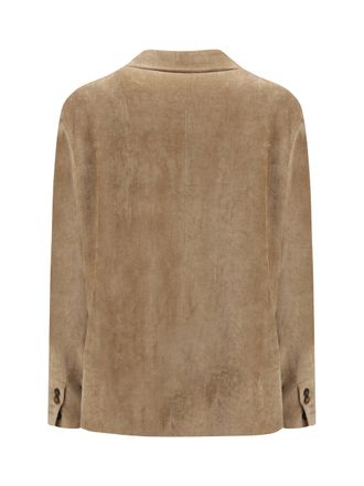 Brunello Cucinelli Fluid Corduroy Jacket - Beige