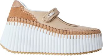 Chlo&eacute; Femme, Chaussures, Brun, Taille: 40 EU Nama Platform Baskets