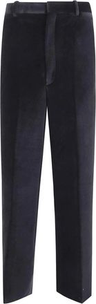 Jil Sander Homme, Pantalons, Noir, Taille: S Pantalon de costume en velours sur mesure