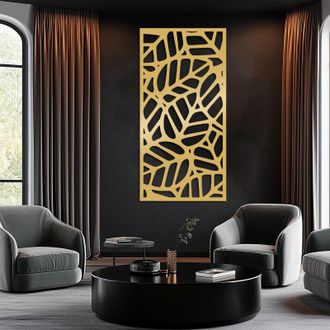 Generic Schwarze Metall-Wandkunst mit Palmenbl&auml;ttern, 3er-Set Tropische Metallpflanzen als Wanddekoration f&uuml;r das Wohnzimmer, Moderne Palmenblatt-Kunstwerke a