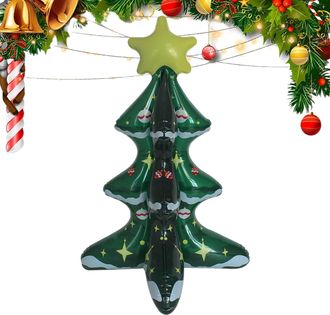 Generico Aufblasbarer Weihnachtsbaum, Luftballon, Dekoration für den Außenbereich, Weihnachtsdekoration, auslaufsicheres Zubehör für Winterpartys, Wohnzimmer, 
