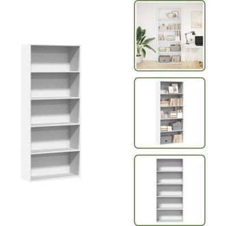 vidaXL VidaXL B&uuml;cherregal Wei&szlig; 80x30x189 cm Holzwerkstoff
