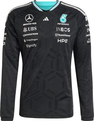 adidas Adidas Mens Mercedes - AMG Petronas Formula 1 Team Driver Jersey Authentic Longsleeve XS Black