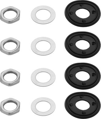 BESPORTBLE Veemoon 12 St&uuml;ck Unterlegscheiben und Muttern f&uuml;r Quarzuhrwerk Uhrwerk Reparaturzubeh&ouml;r f&uuml;r Wanduhren Selbstgemacht Uhrwerk Ersatzteile mit Dichtungen