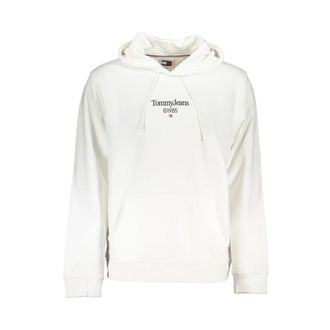 Tommy Hilfiger Geb&uuml;rsteter Baumwollkapuzenpullover mit Druck - - Sweatshirts & Hoodies - Herren - Wei&szlig; - 2XL