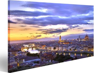 Islandburner Bild auf Leinwand Sonnenuntergang Florenz Wandbild Poster Kunstdruck Bilder