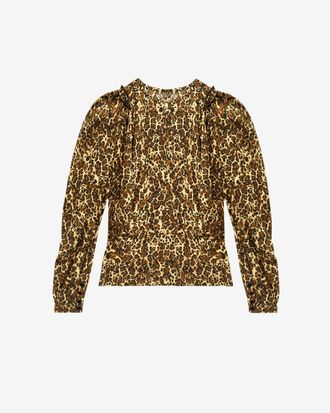 Isabel Marant Blouse Zarga - Femme - L&eacute;opard - Taille 34 - Isabel Marant