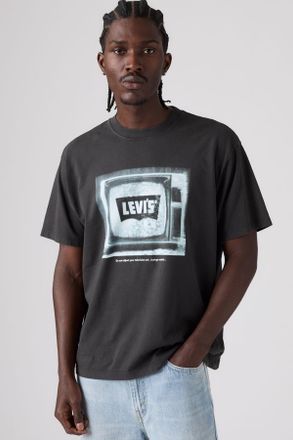 Levi's Graphic Vintage Fit Tee - Homme - Noir / Blurred Bw Tv Phantom - XL