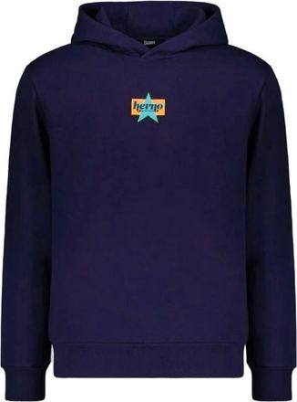 Herno Homme, Sweatshirts et sweats &agrave; capuche, Bleu, Taille: L SweaT-shirt Bleu en Coton