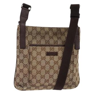 Gucci Pre-owned Canvas Cross Body Bag - - Pre-owned - Damen - Beige - ONE SIZE