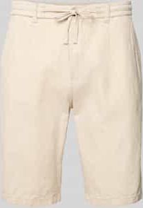 Lindbergh Bermudas aus Leinen-Mix mit seitlichen Eingrifftaschen