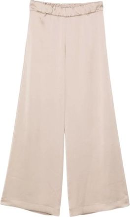 D.exterior Femme, Pantalons, Beige, Taille: 44 FR Wide Leg Pantalons