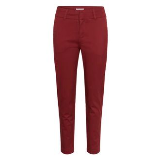 Part Two Cropped Hosen - - Trousers - Damen - Rot - L