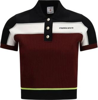 Casablanca Femme, Tops, Multicolore, Taille: 42 FR Polo en viscose