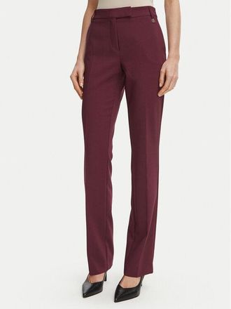 Fracomina Stoffhose FR26WV4003W42901 Dunkelrot Regular Fit
