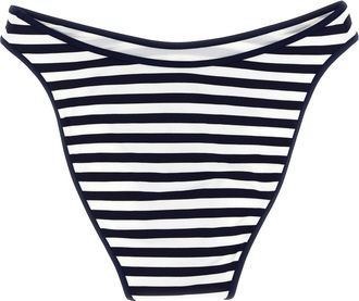 Polo Ralph Lauren Striped Piqu&eacute; Bikini Bottoms - Navy