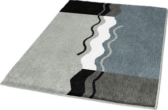 Kleine Wolke Badteppich Vanessa Platinfarben 60 x 100 cm