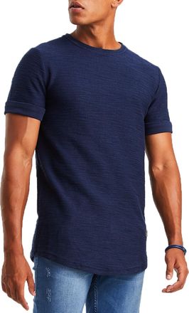 LEIF NELSON Herren Sommer T-Shirt mit Rundhals-Ausschnitt (Dunkel Blau, Gr&ouml;&szlig;e S), Regular Fit, 100% Baumwolle, Basic M&auml;nner T-Shirt mit Kurzarm