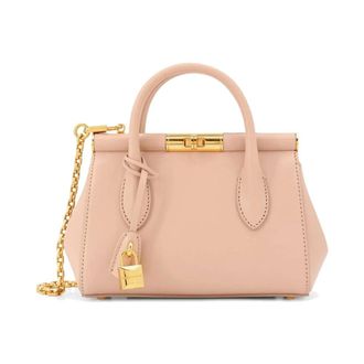 Dolce & Gabbana Femme, Sacs, Beige, Taille: ONE Size Mini Sac &agrave; Main Marlene