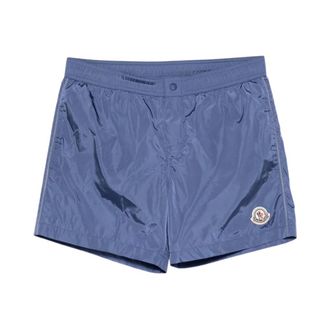 Moncler Homme, Maillots de bain, Bleu, Taille: M Nylon Swimshorts