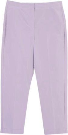 iBlues Elegante Baumwollhose mit Manschette - - Trousers - Damen - Lila - S