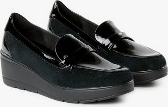 Geox Mocassins en cuir m&eacute;lang&eacute;e