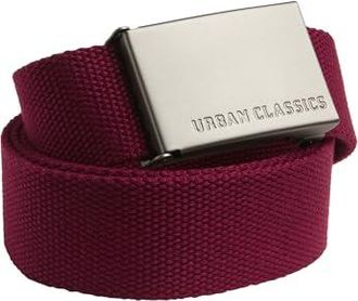 Urban Classics Canvas Belt Ceinture, Bordeaux, Taille unique Mixte