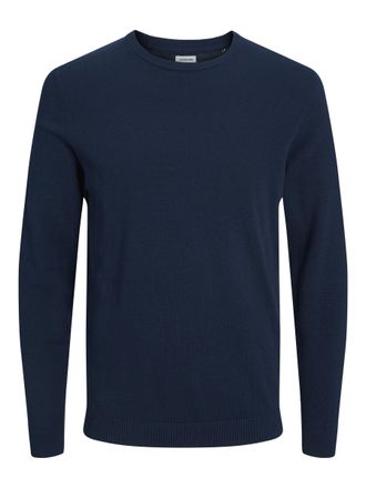 Jack & Jones D&uuml;nner Langarm Strickpullover Rundhals Basic Sweater Shirt Jumper JJEBASIC