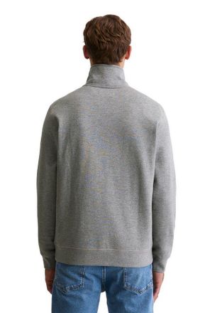 Marc O'Polo Sweatshirt regular fit aus weicher Bio-Baumwolle Troyerkragen mit Rei&szlig;verschluss