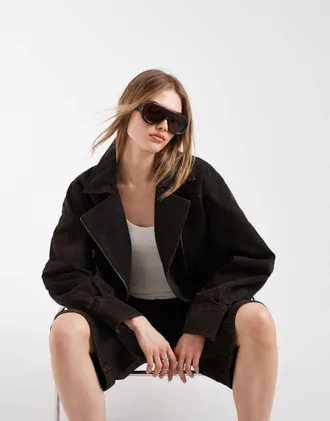 Levi's bomber des ann&eacute;es 80 marron-Pas de couleur