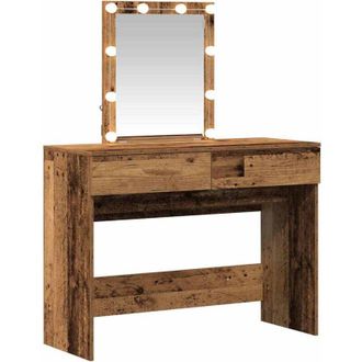 vidaXL Schminktisch Altholz 100 x 40 x 130 cm Holzwerkstoff Vidaxl
