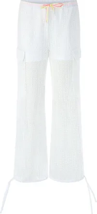 Marc Cain Femme, Pantalons, Blanc, Taille: 40 FR Pantalon Coupe Large Washington