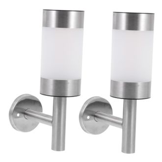 OSALADI 2st Solar-wandleuchte Au&szlig;enlampe Led-wandleuchte Wasserdichte Au&szlig;enleuchten Garten Wandlampe Au&szlig;enwandleuchte Leuchten Aus Edelstahl Dekorative Wandla