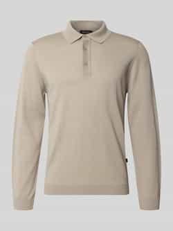 Maerz Regular Fit Strickpullover aus reiner Schurwolle mit Polokragen