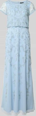 Adrianna Papell Maxikleid mit Ziersteinbesatz