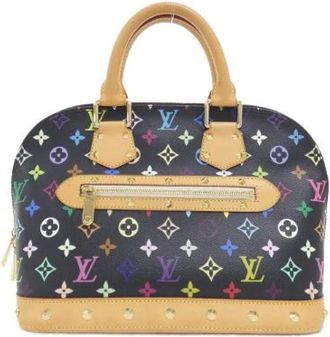 Louis Vuitton Sac &agrave; main Alma en toile enduite multicolore pr&eacute;-appr&eacute;ci&eacute; - Femme - Pre-owned - Noir - Taille: ONE Size