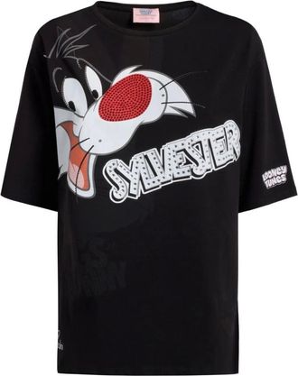 Braccialini Femme, Tops, Noir, Taille: 38 FR T-shirt lt