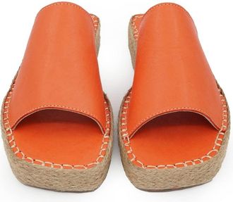 Bonateks Damen DERBTRLKY100245 Wedge Sandal, Orange, 40 EU