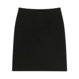 Max Mara Gonna Corta in Cady a Linea Dritta - - Skirts - Damen - Schwarzk - L