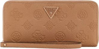Guess Cresidia Gro&szlig;e Rei&szlig;verschluss-Geldb&ouml;rse - - Bags - Damen - Beige - ONE SIZE