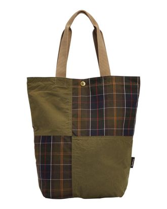 Barbour City-Tragetasche mit Patchwork-Details in