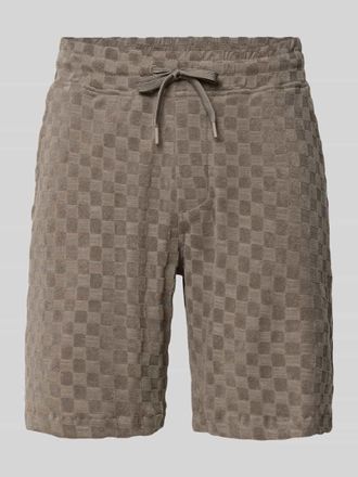 Lindbergh Regular Fit Shorts mit Label-Patch