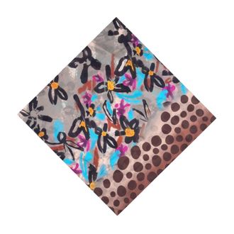 Alessia Santi Femme, Accessoires, Multicolore, Taille: ONE Size Foulard floral et &agrave; pois