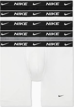 Nike Essential - Lot de 5 boxers en coton - Noir/blanc/gris-Multicolore
