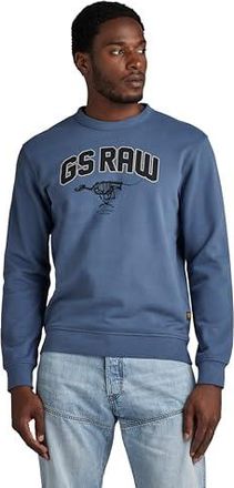 G-Star G-Star Homme Sweat Skeleton Dog Graphic, Bleu (vintage indigo D24413-D562-G278), XXL